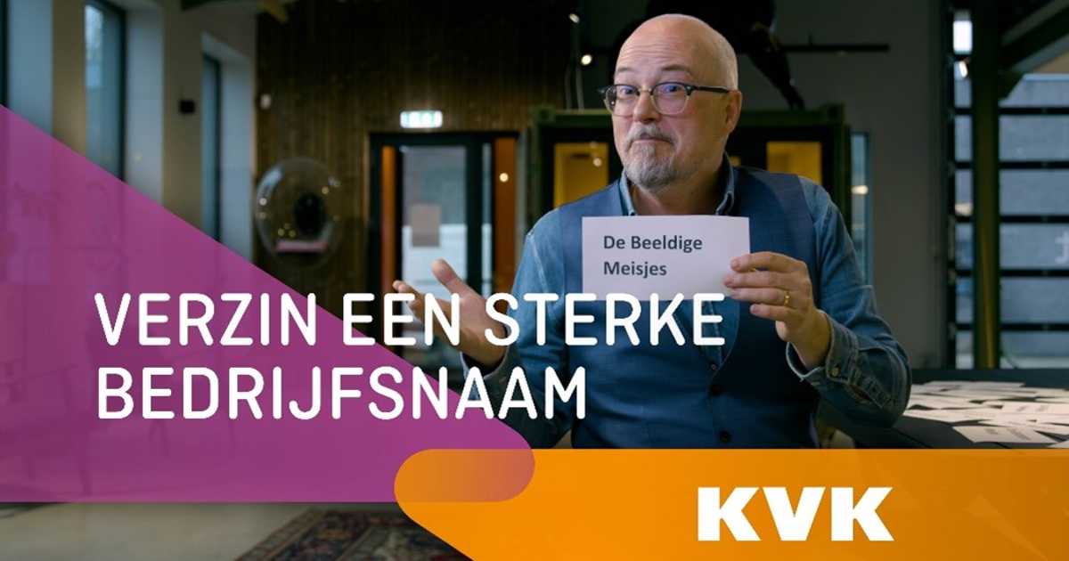 Verzin je bedrijfsnaam als een pro | KVK